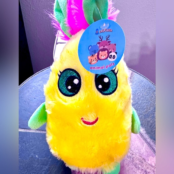 Calplush | Toys | Brand New Fuzzy Pineapple Bunny | Poshmark